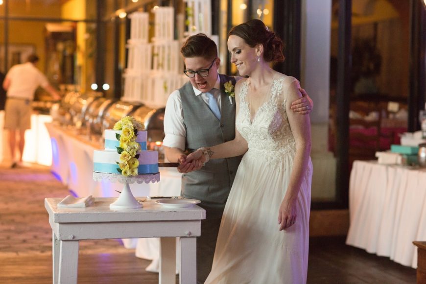 A Very Dapper Wedding: Emily and Nina | dapperQ | Queer Style