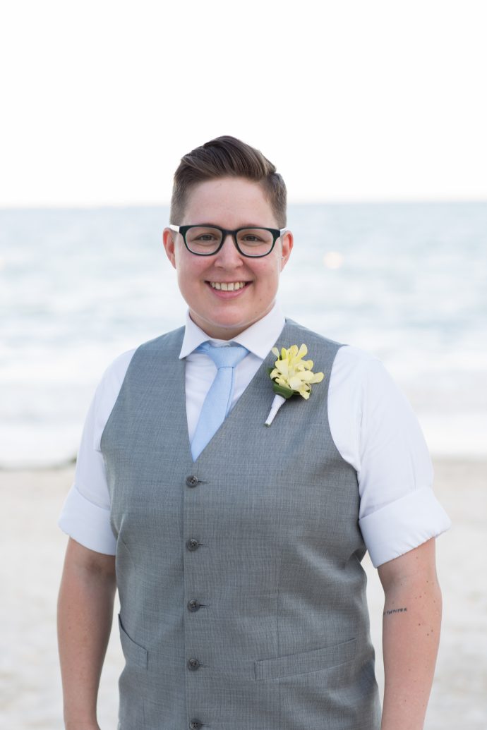 A Very Dapper Wedding: Emily and Nina | dapperQ | Queer Style